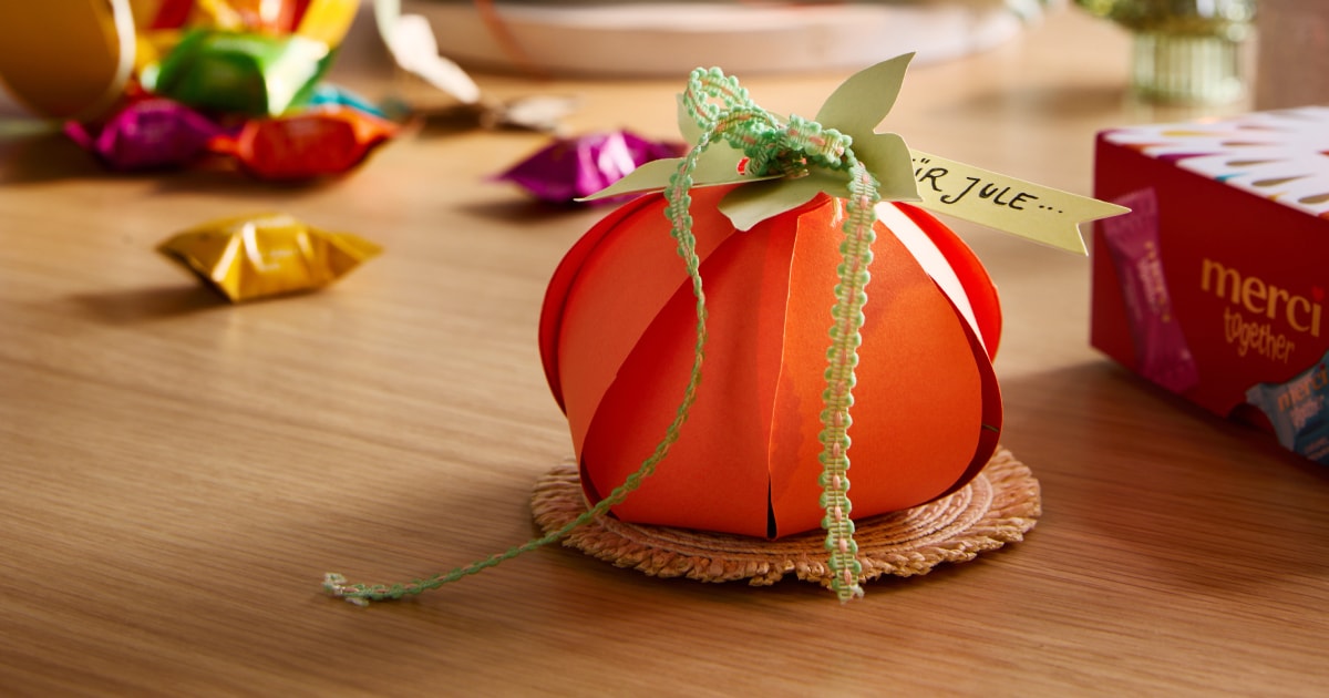 Kreative Kürbis Deko für Halloween – DIY Körbchen mit merci